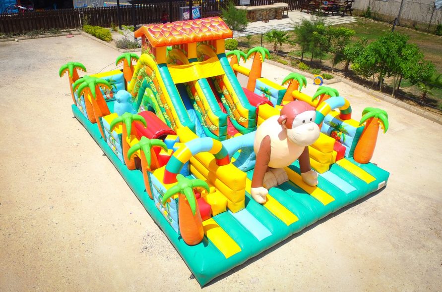 Jungle Obstacle Inflatable Maze Course