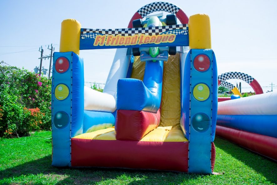 Race Car Inflatable Obstacle Course