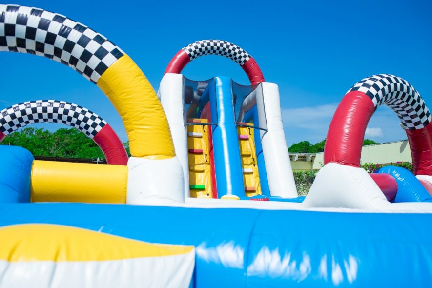 Race Car Inflatable Obstacle Course